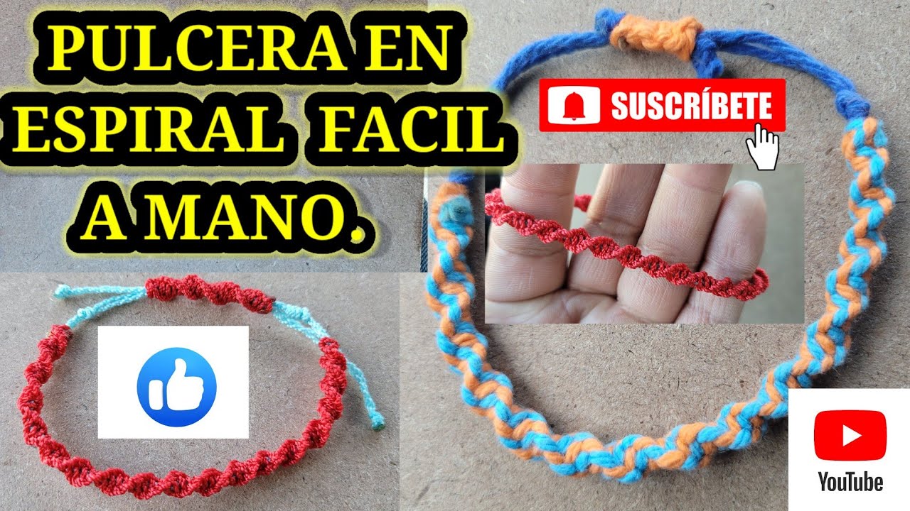 COMO HACER UNA PULCERA EN ESPIRAL. - YouTube