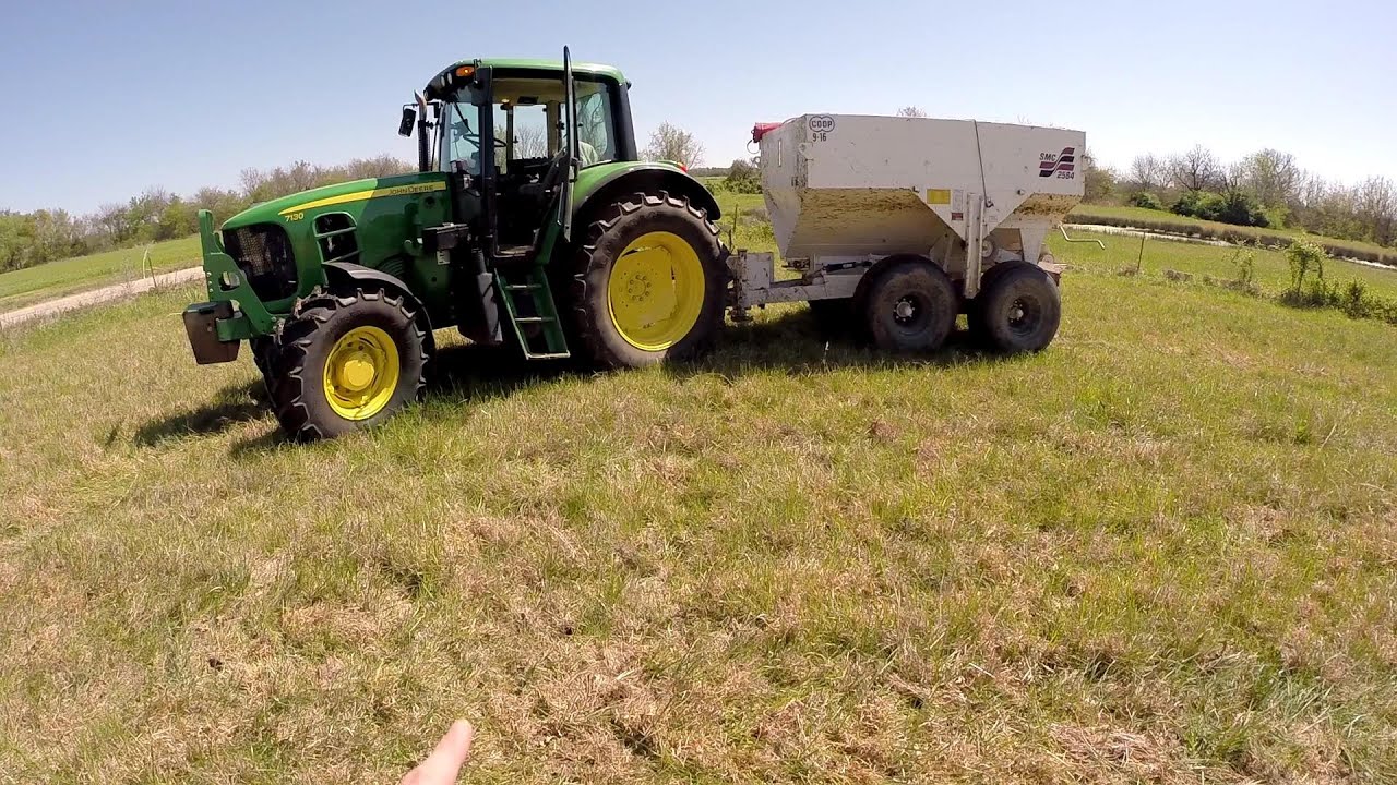 Spring 2020!! Applying Fertilizer to pastures - YouTube