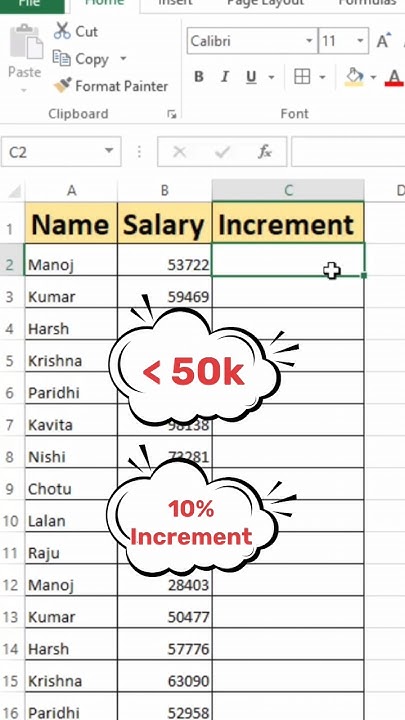 Excel IF Function Tutorial: Increment Percentage Based on Amount Comparison - YouTube