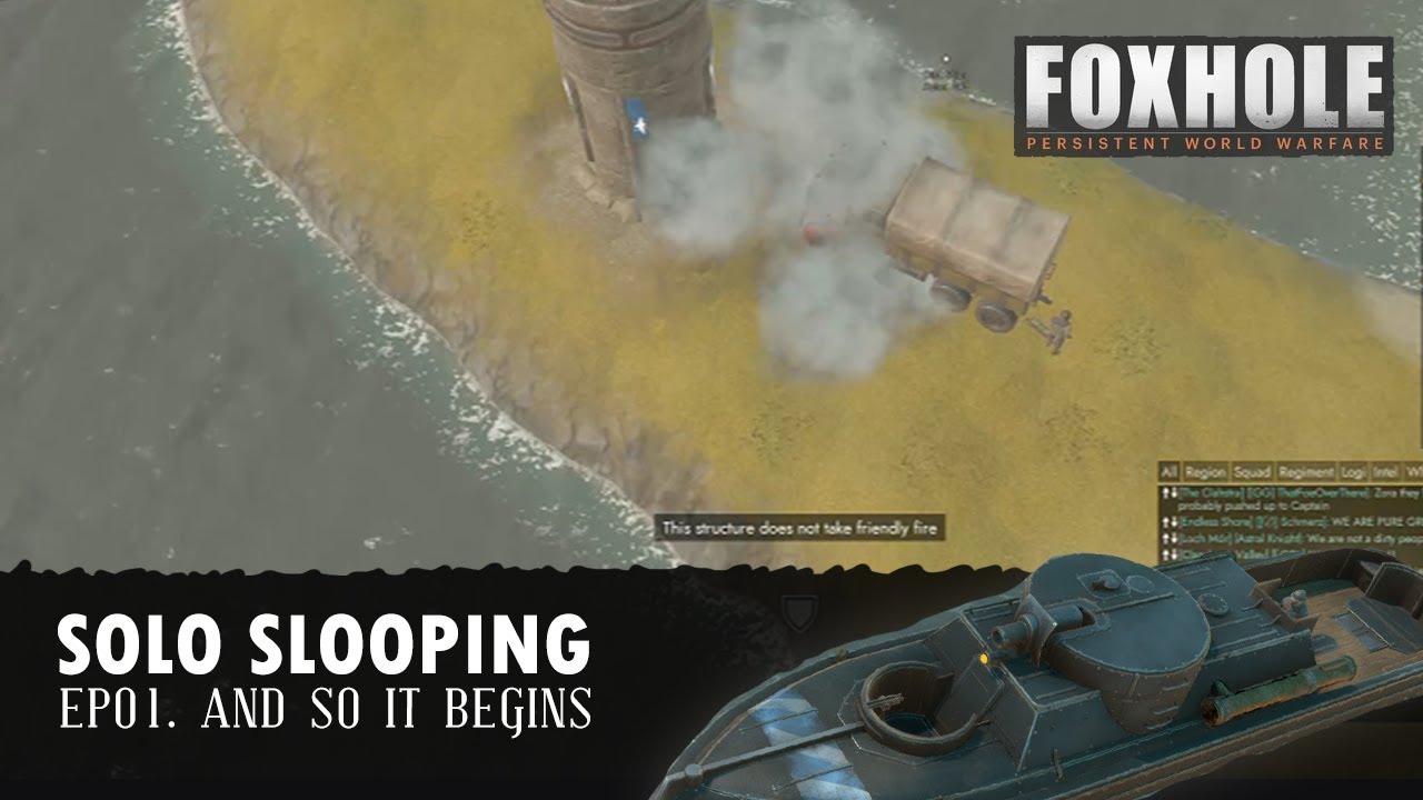 Foxhole Ronin Gunboat | Solo Slooping ep01. And so it begins - YouTube