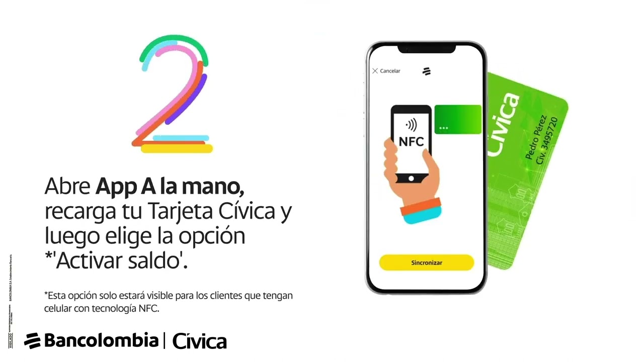 Bancolombia | Recargar y activar la Cívica ahora es más fácil desde App ...
