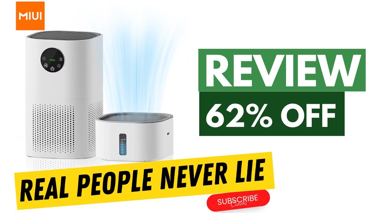 MIUI Air Purifier & Humidifier Combo 2-in-1 Review | H13 HEPA Filter ...
