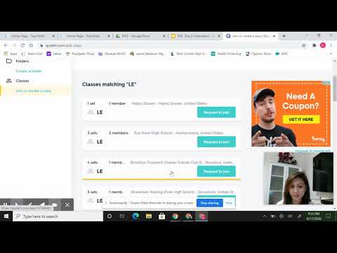 How to join a Class on Quizlet