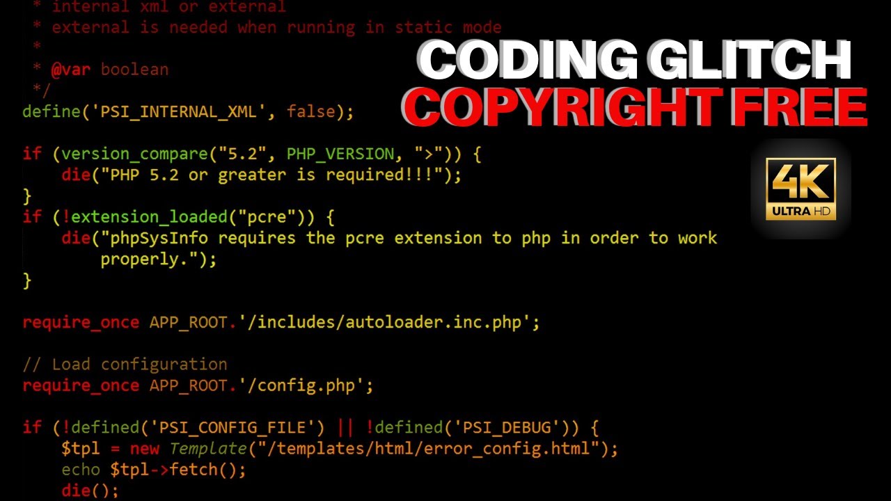 Coding Backgroud | Matrix Effects | Program Glitch | Code Glitch ...