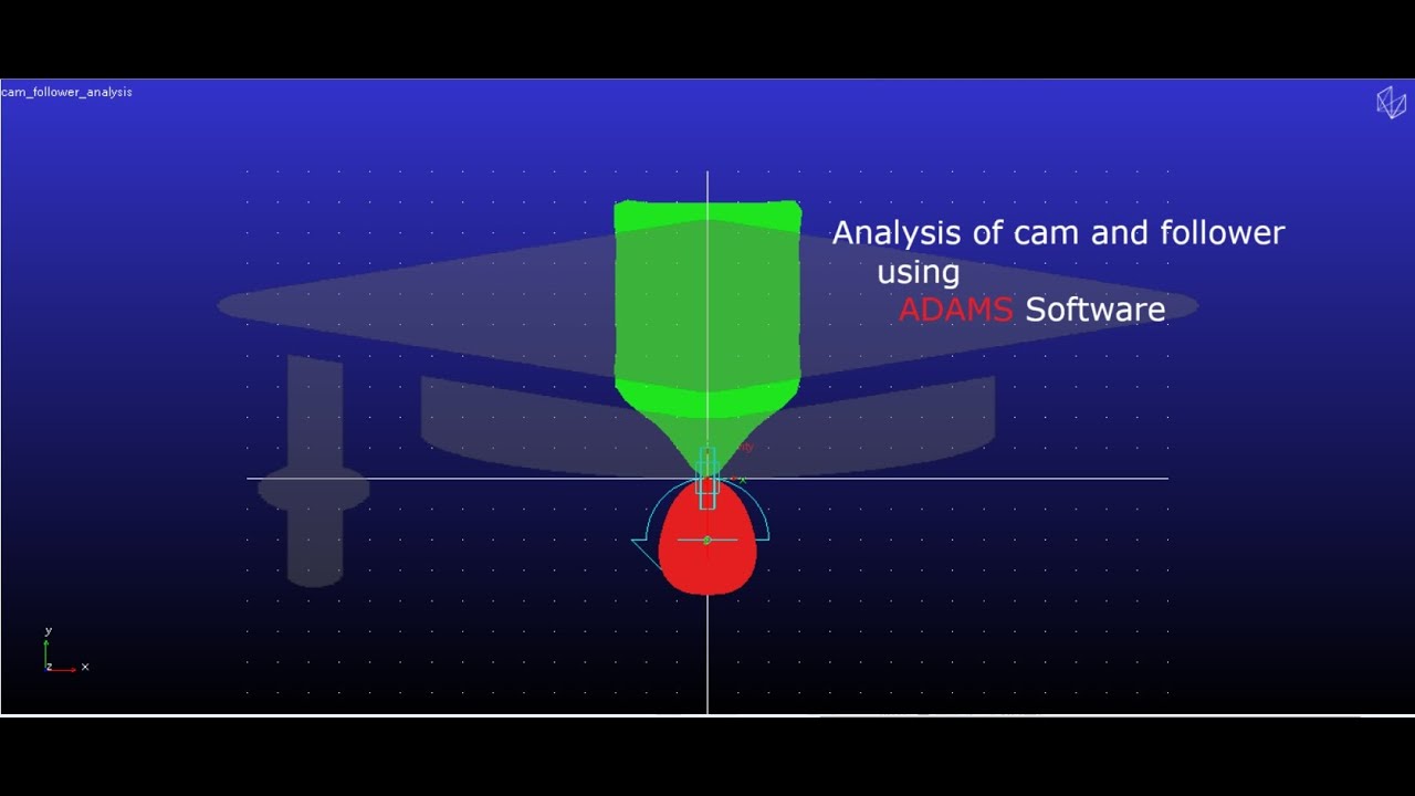 Analysis of cam and follower using ADAMS Software. - YouTube