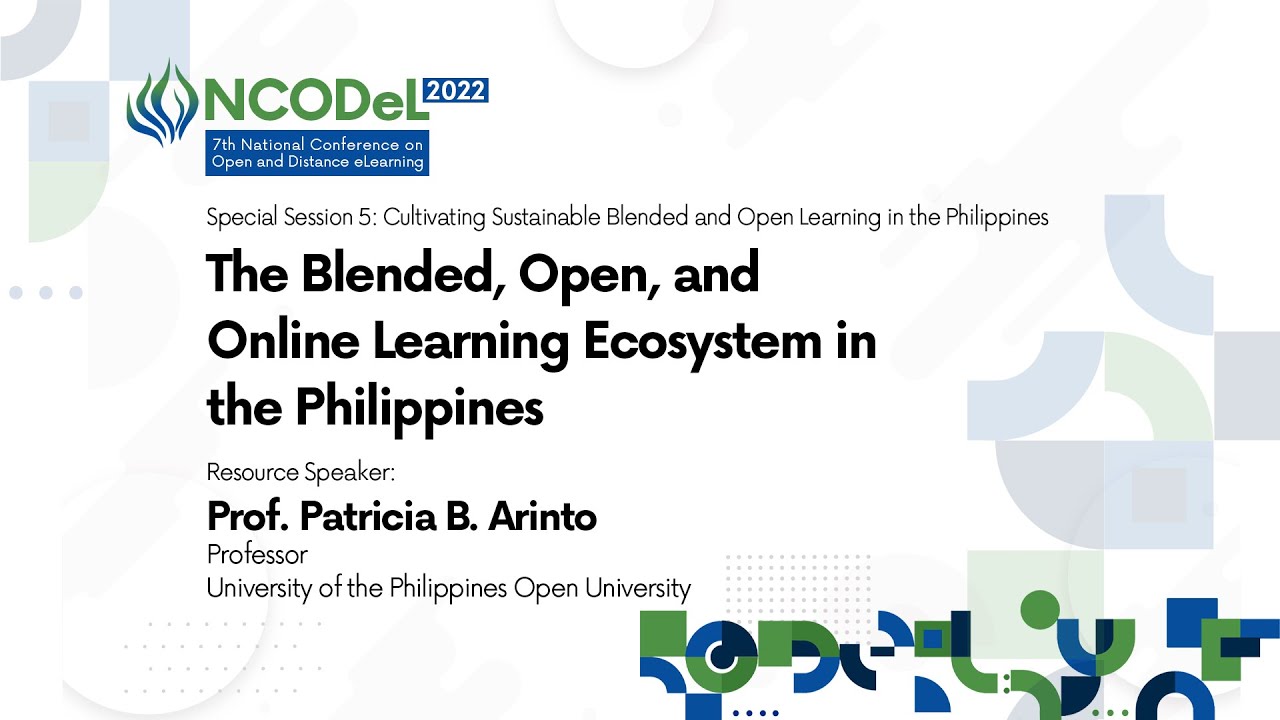 Special Session 5 Cultivating Sustainable Blended and Open Learning in ...