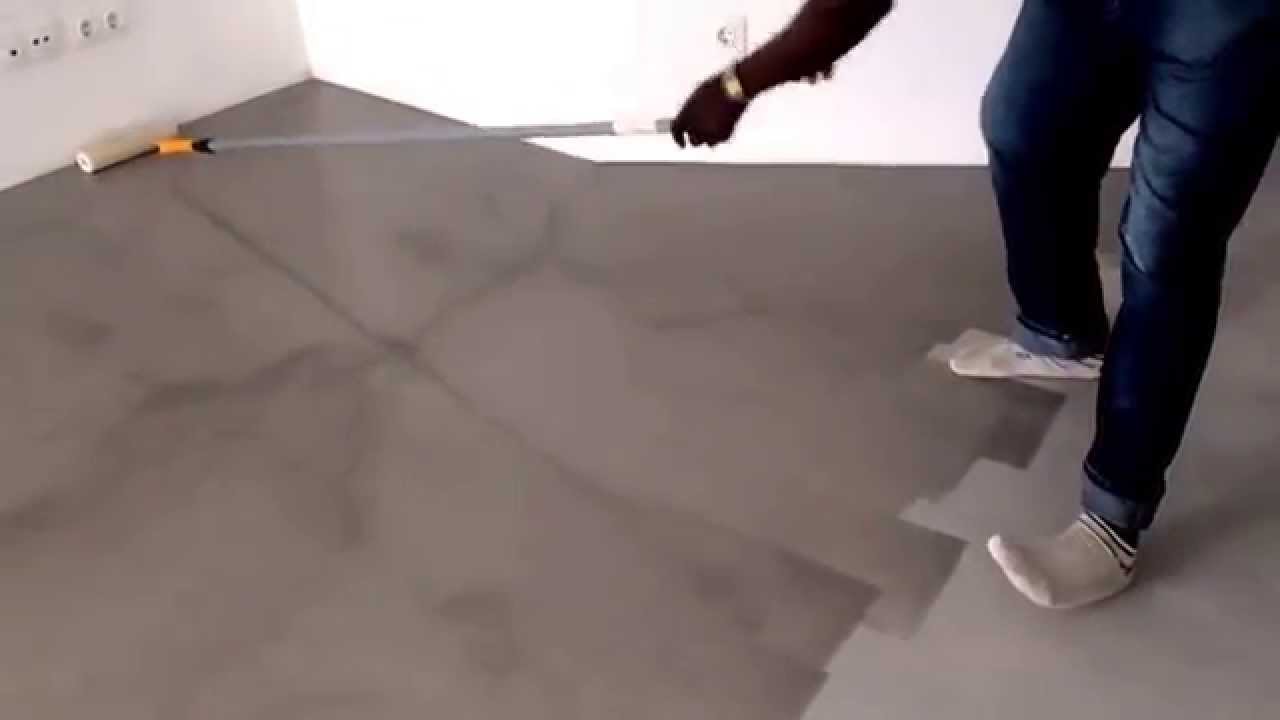 Microcimento KCBerry (Aplicação de poliuretano em pavimento) - YouTube