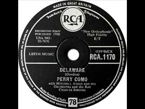 Perry Como - Delaware - YouTube