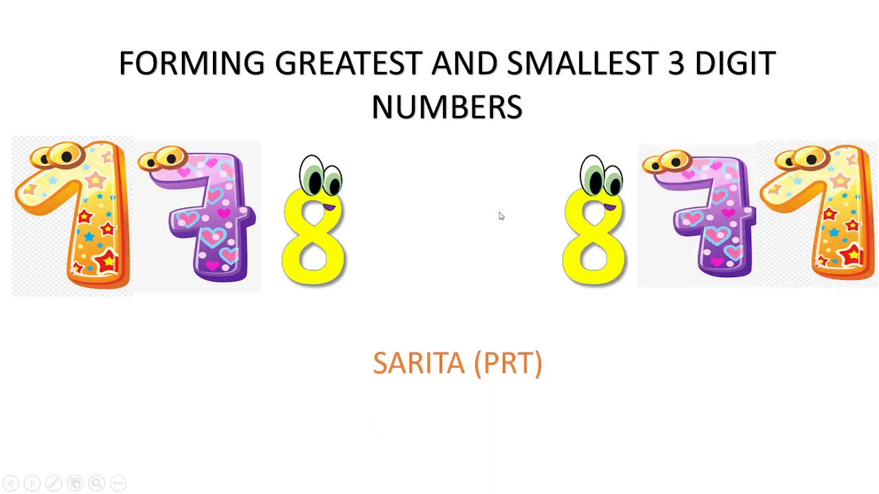 GREATEST AND SMALLEST 3 DIGIT NUMBER YouTube GREATEST AND SMALLEST 3 DIGIT NUMBER YouTube