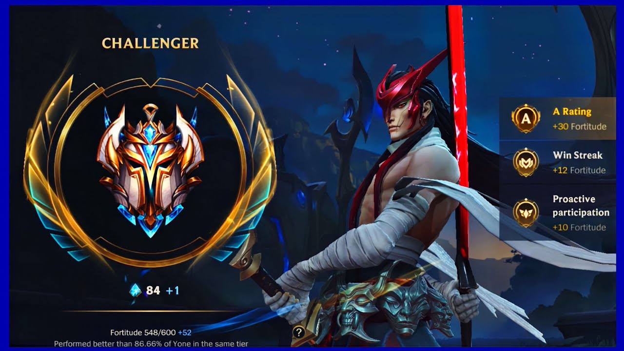YONE CHALLENGER WILD RIFT - YouTube