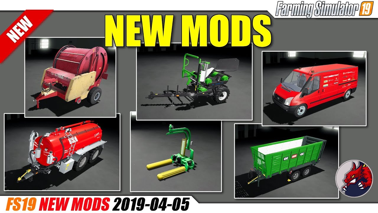 FS19 | New Mods (2019-04-05) - review - YouTube