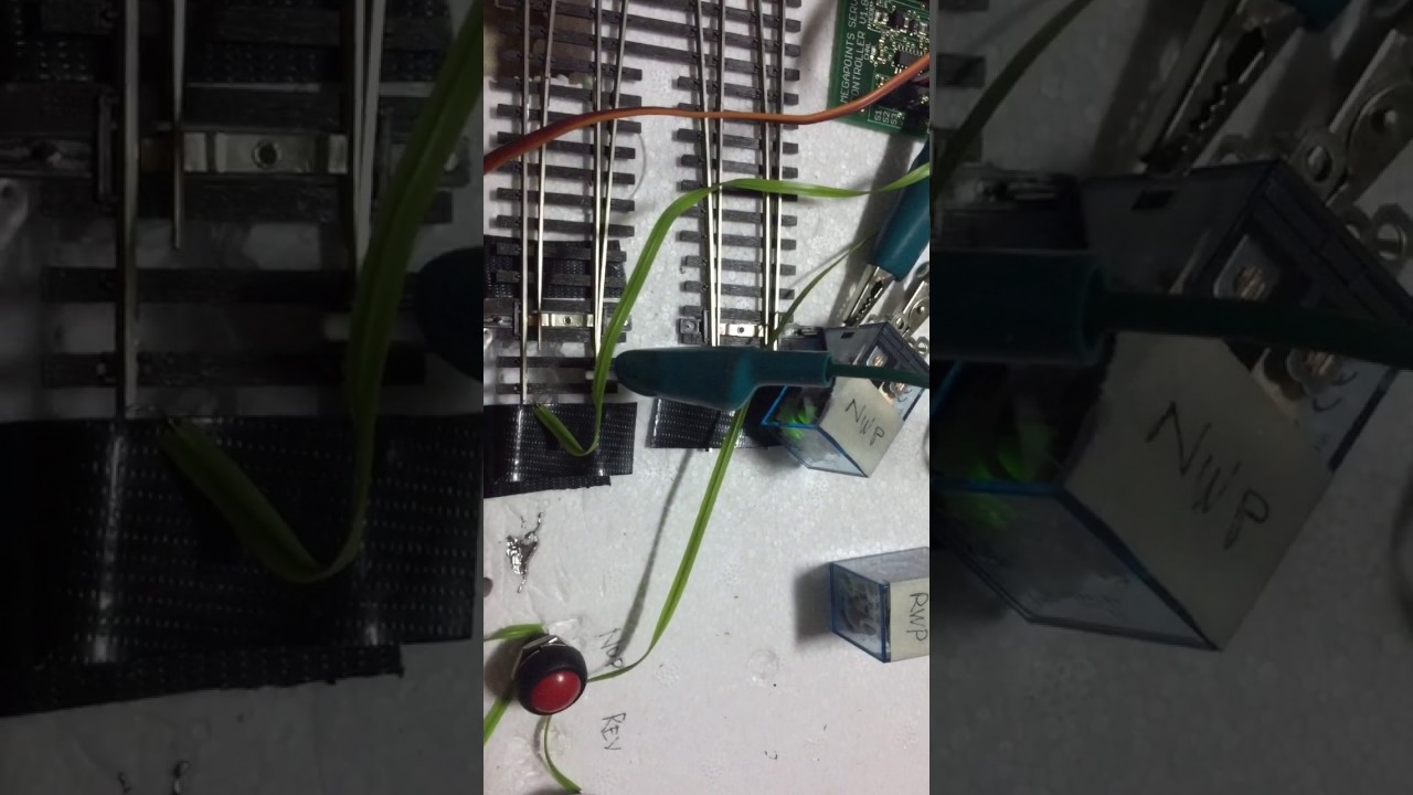 Railroad switch crossover - YouTube