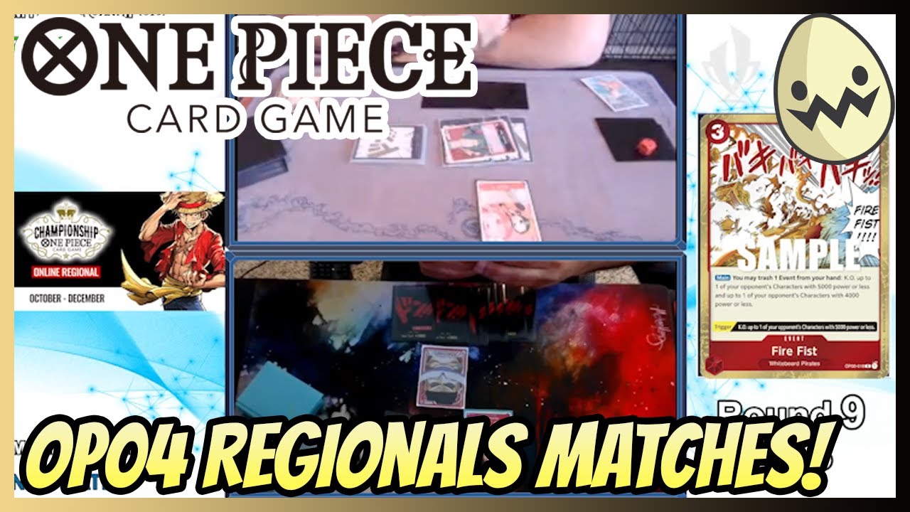 One Piece Card Game: Top Cut's OP04 Regionals Matches - YouTube