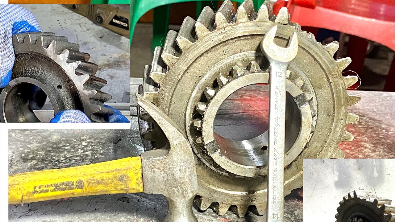 How to repair broken mechanical gears#motorcycle #quyenvantv - YouTube