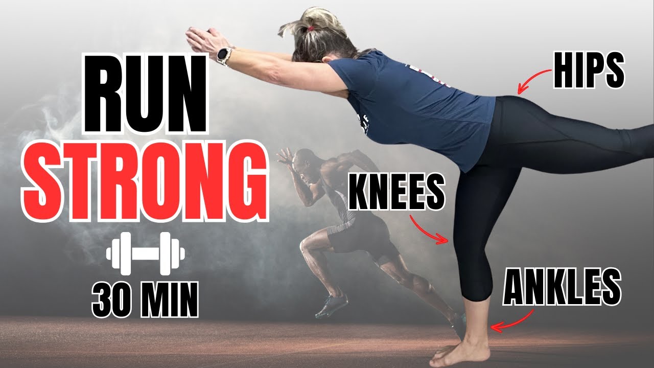 Run Faster - Leg Strength & Stability Workout for Runners - YouTube