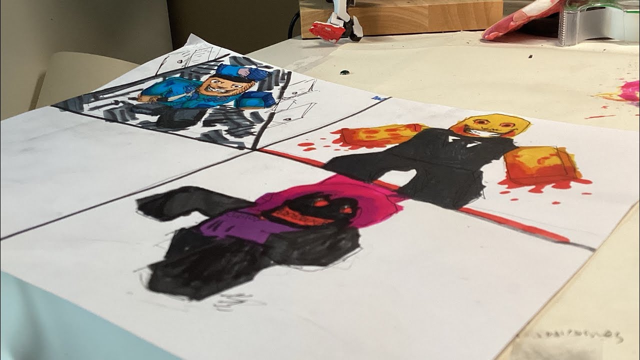 Drawing weird strict security guard, weird strict boss, and weird ...