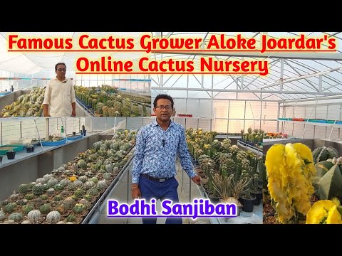 Famous Cactus Grower Aloke Joardar's Online Cactus Nursery Tour||Bodhi Sanjiban|| - YouTube