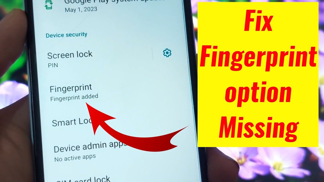 How To Solve Fingerprint Option Missing Fingerprint Option Not How To Solve Fingerprint Option Missing Fingerprint Option Not