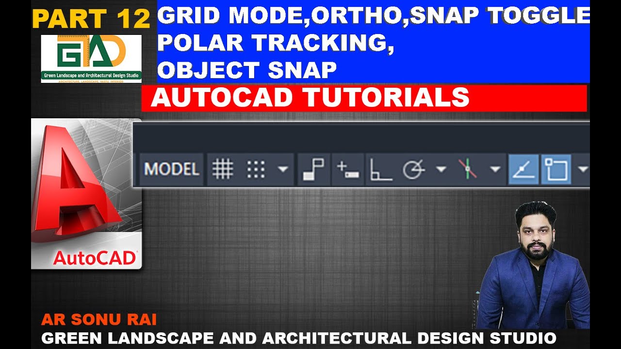 PART 12 GRID MODE ORTHO SNAP TOGGLE POLAR TRACKING OBJECT SNAP IN part-12-grid-mode-ortho-snap-toggle-polar-tracking-object-snap-in
