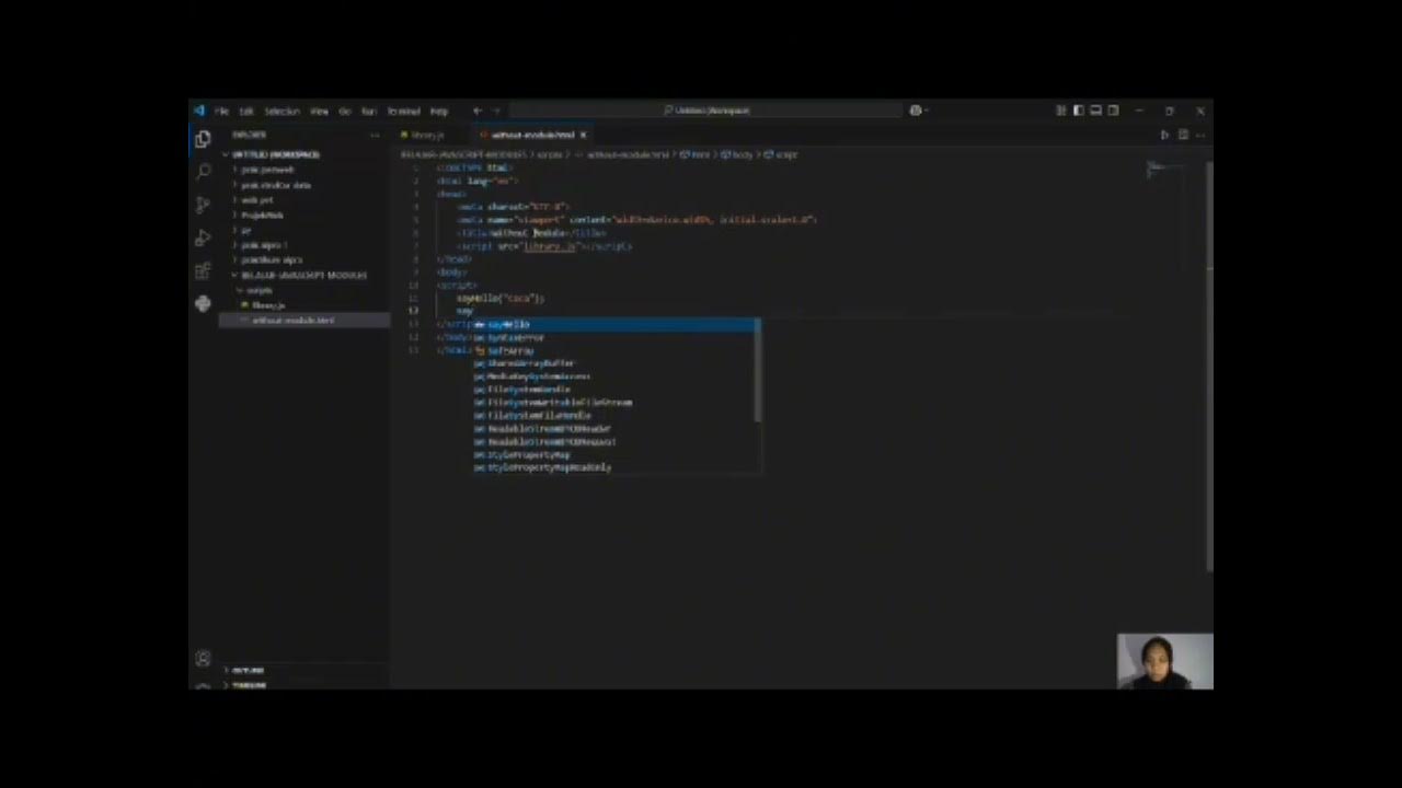 Tugas Pertemuan Tiga Membuat Video Tutorial Mengenai JavaScript Modules Matakuliah PBK - YouTube