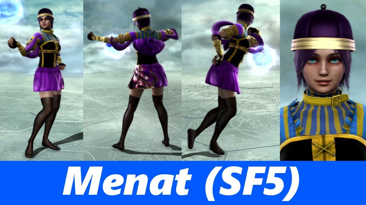 Menat (Street FIghter 5) SoulCalibur 5 Formula - YouTube