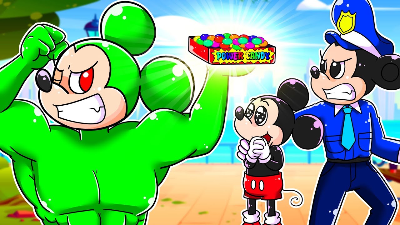 Oh no! Black Mickey Tricked Baby Mickey. Police Mickey Please Catch Him ...