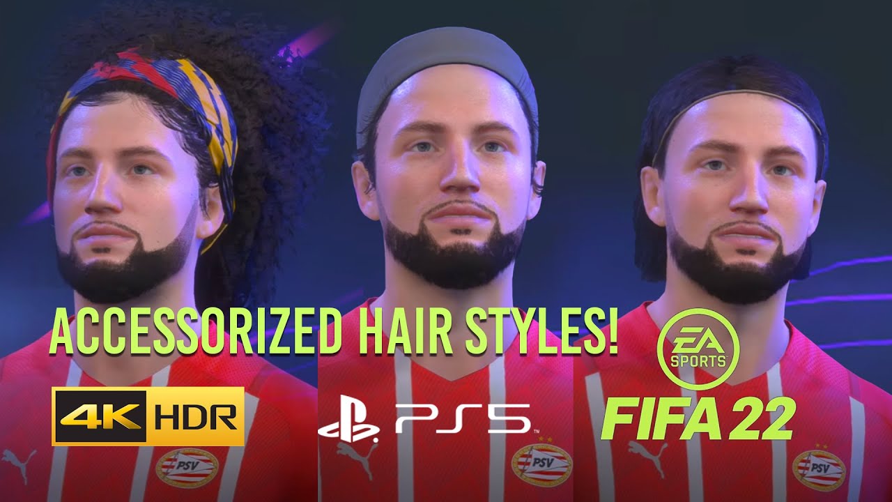 FIFA 22 PS5 - ALL OF THE ACCESSORIZED HAIR STYLES - *UPDATED* 😍 - YouTube