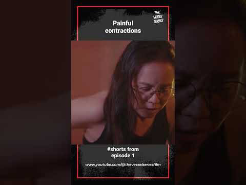 Painful contractions before the birth #horrormovie #shorts #sci-fi #alien