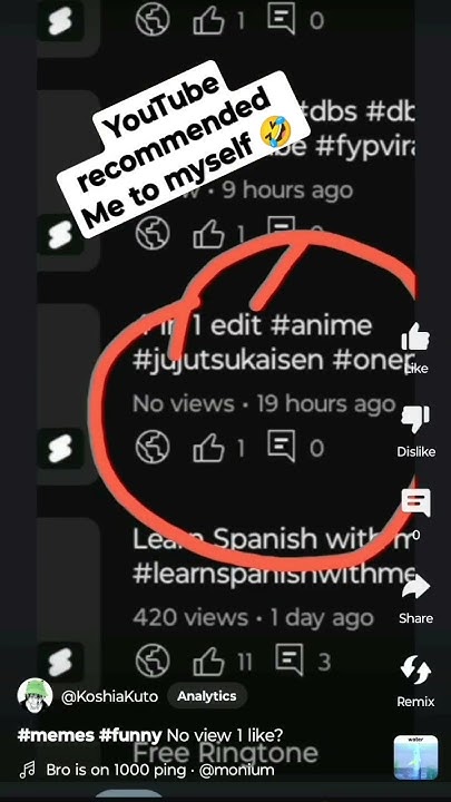 YouTube recommended me to myself 🤣☠️ - YouTube
