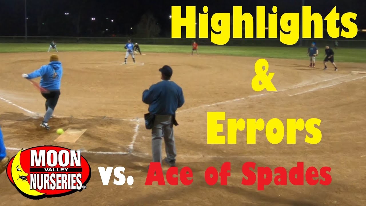 Slowpitch Softball Highlights - Moon Valley Nurseries vs. Ace of Spades ...