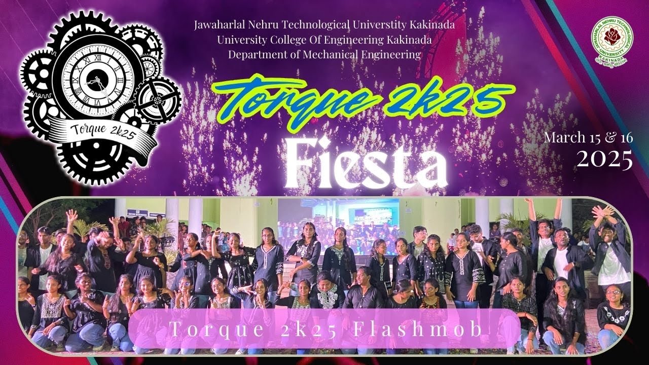 Torque 2k25 JNTUK Flashmob - YouTube