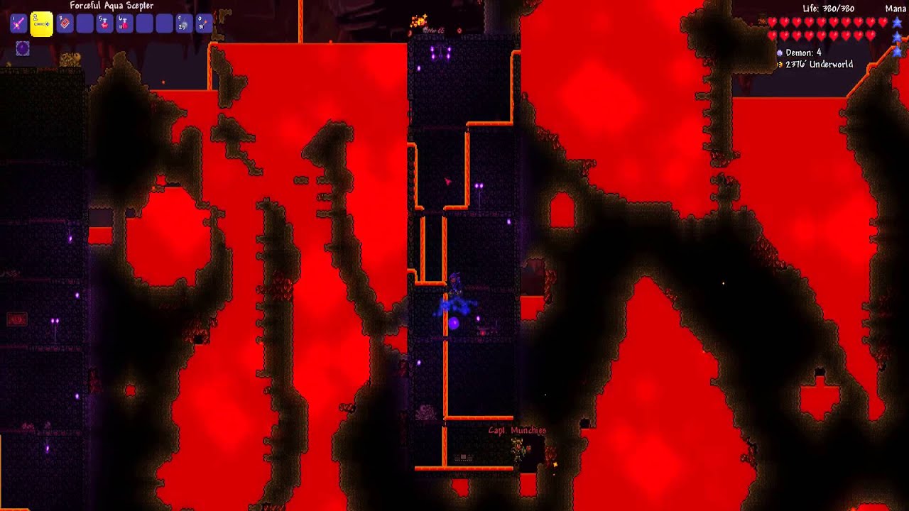 Terraria Underworld Gameplay - YouTube