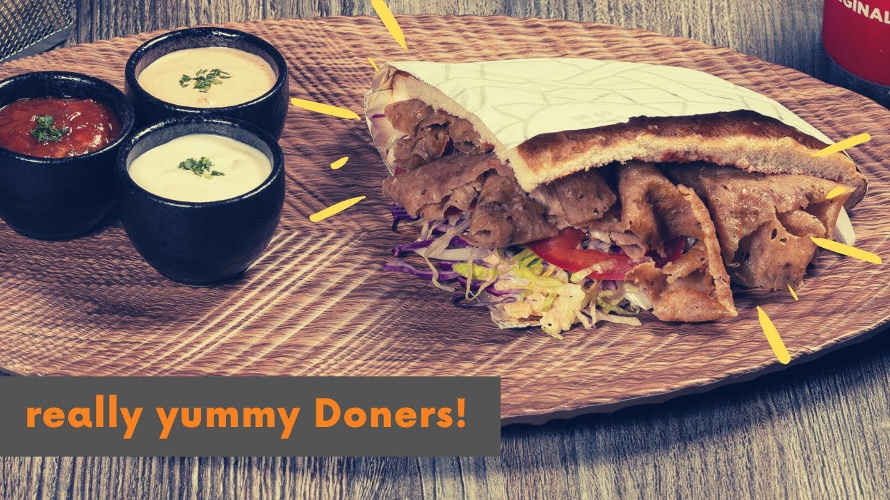 Doner Kebab Sandwich, how we prepare it, Dubai Doner Market - YouTube
