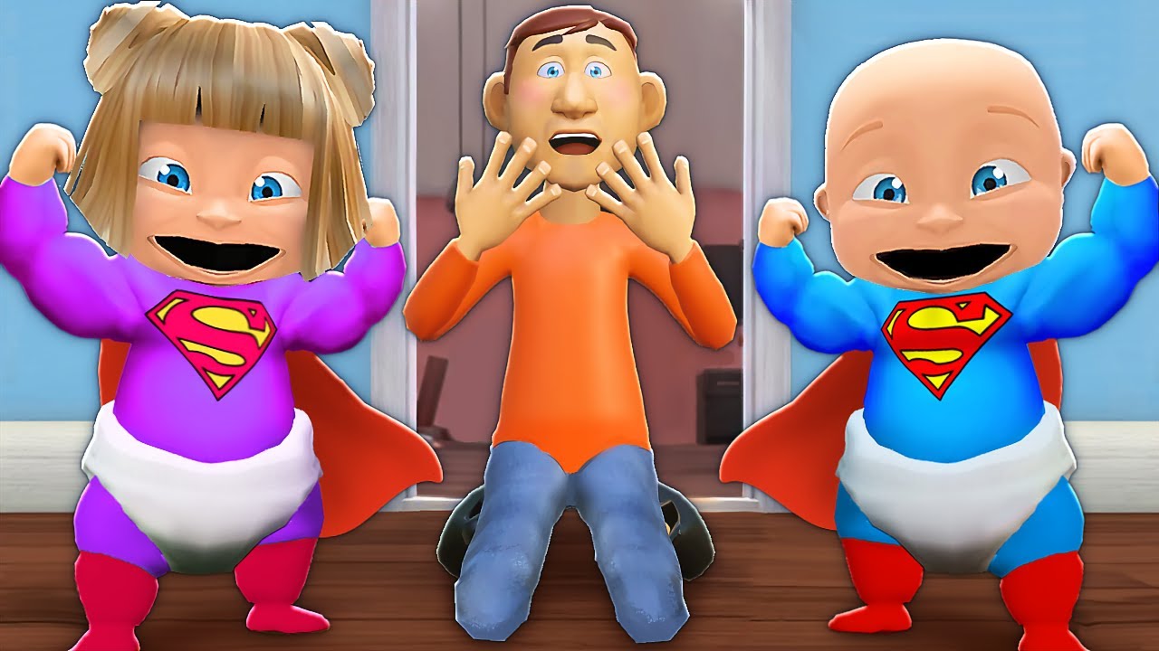 Baby & Girlfriend Become Strongest Superheroes! - YouTube