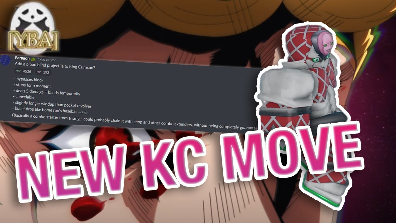 [YBA] NEW KC MOVE BEING ADDED? (SEE NEW VIDEO!!) - YouTube