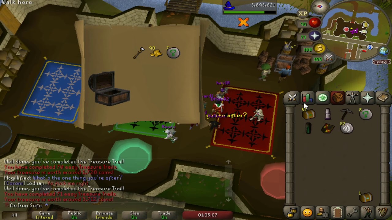 Loot From 100 Easy Clues | OSRS HCIM - YouTube