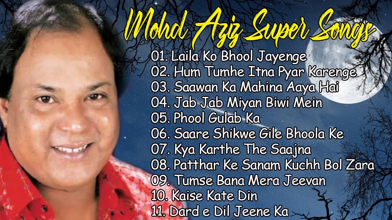 Mohammad Aziz Ke Dard Bhare Nagme Hits Of Mohammad Aziz 80 S Hits Sad ...