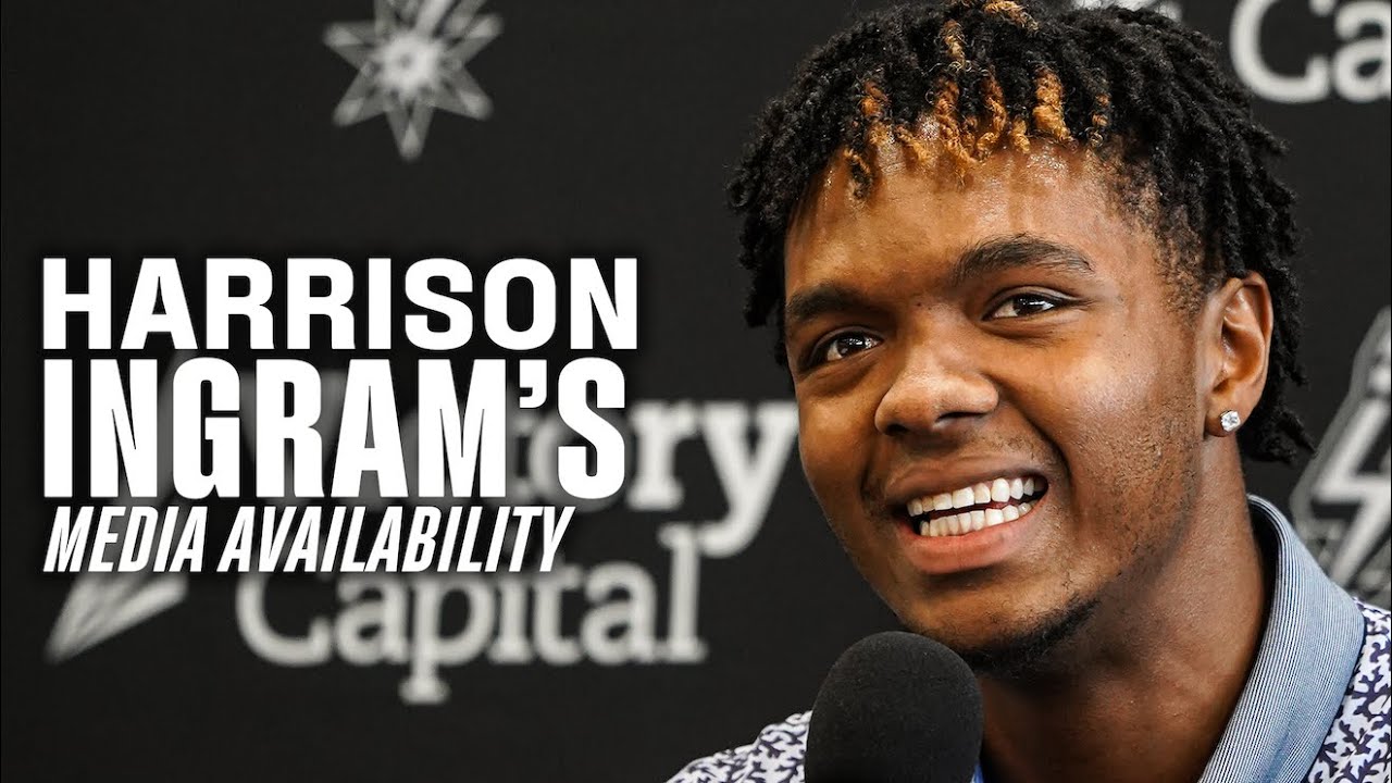 Harrison Ingram's Rookie Press Conference | 2024 Spurs Draft Class ...