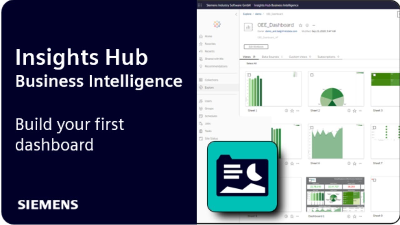 Insights Hub Business Intelligence - Build your first dashboard - YouTube