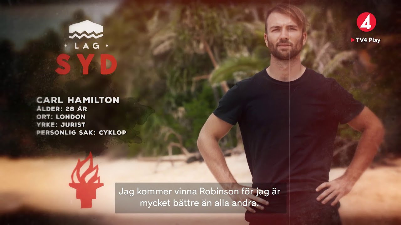 Carl Hamilton är en av deltagarna i Robinson 2019 – Robinson (TV4 ...