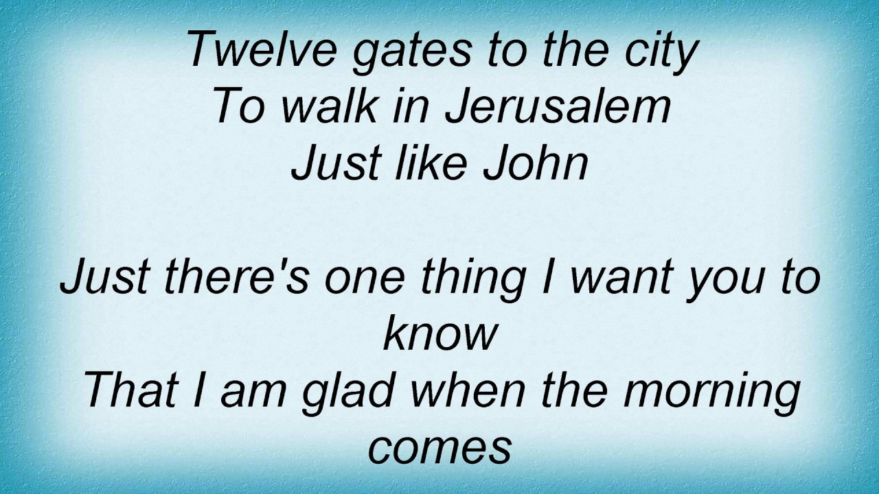 Rory Block - Walk In Jerusalem Lyrics - YouTube