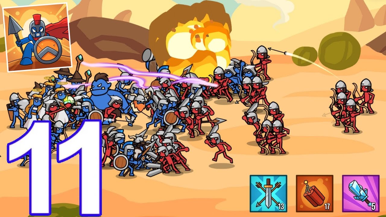 Stick War 2 : Battle Of Legions Part 11 Level 164 - 185 Gameplay ...