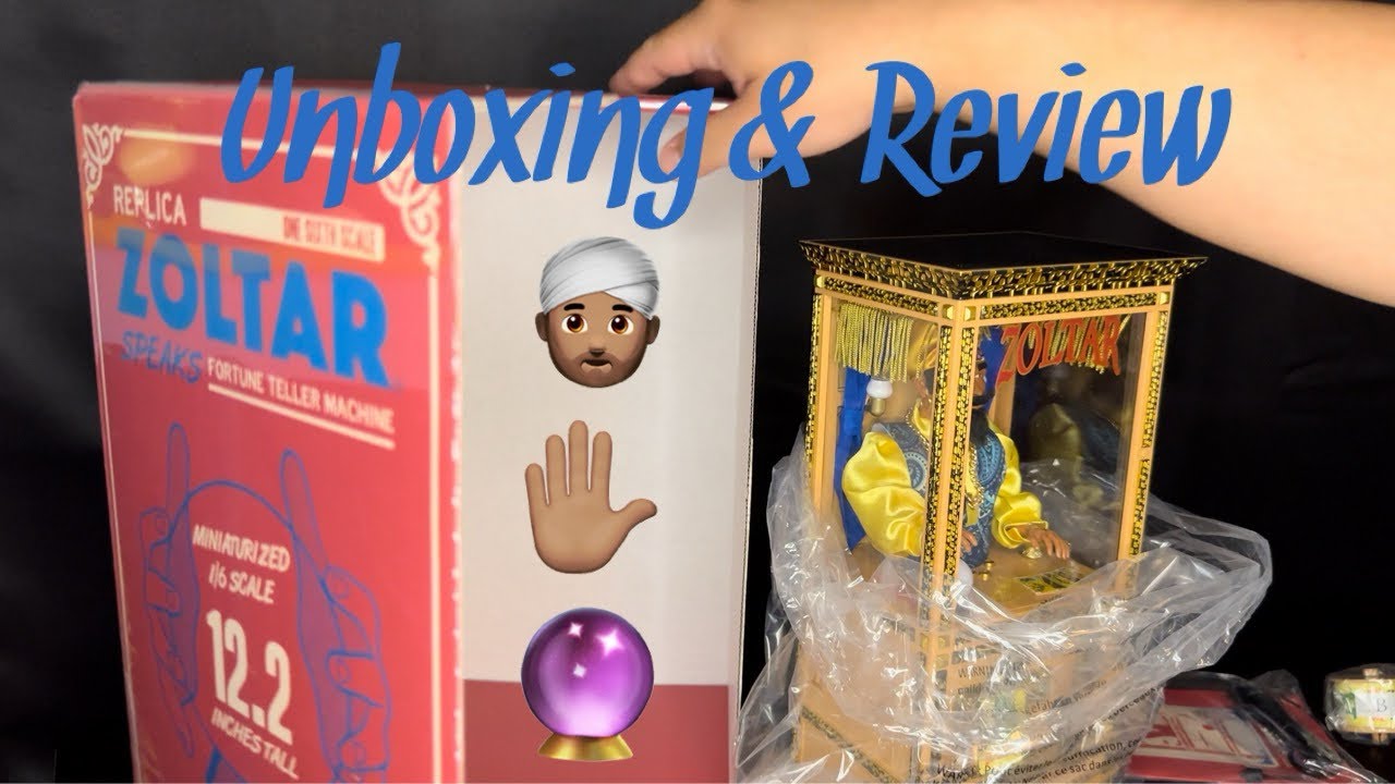 New Wave Toys Replica Zoltar Speaks Fortune Teller Machine Unboxing ...