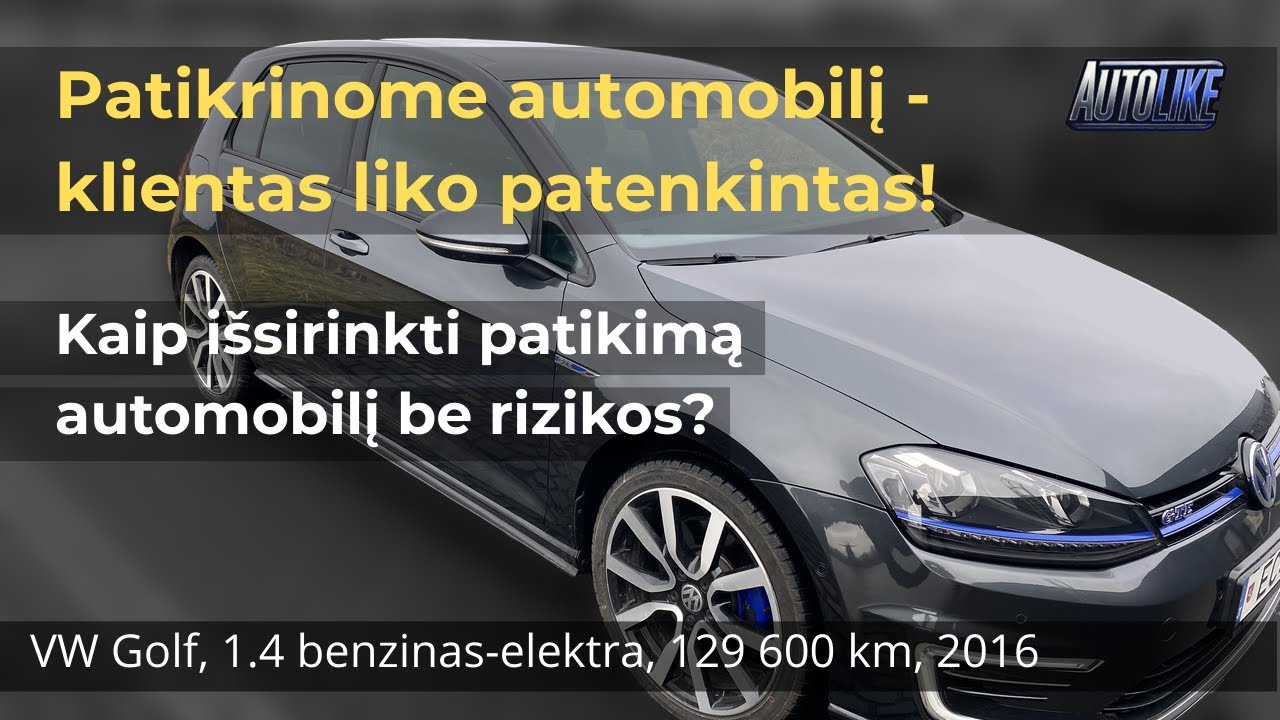 AUTOMOBILIO PATIKRA PRIEŠ PIRKIMĄ GARGŽDUOSE. VW Golf, 1.4 benzinas ...