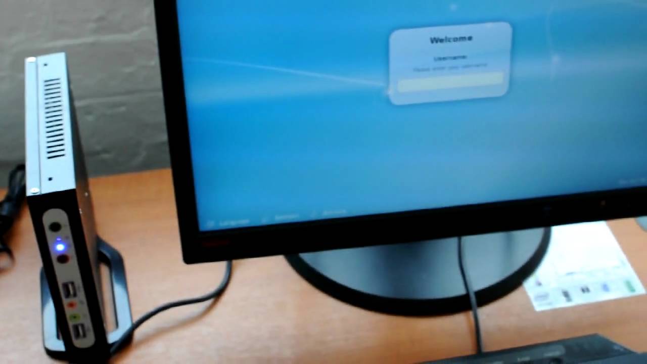Aleutia T1 (14 Watt Fanless PC) with Lenovo L1940P LCD (16 Watts) - YouTube