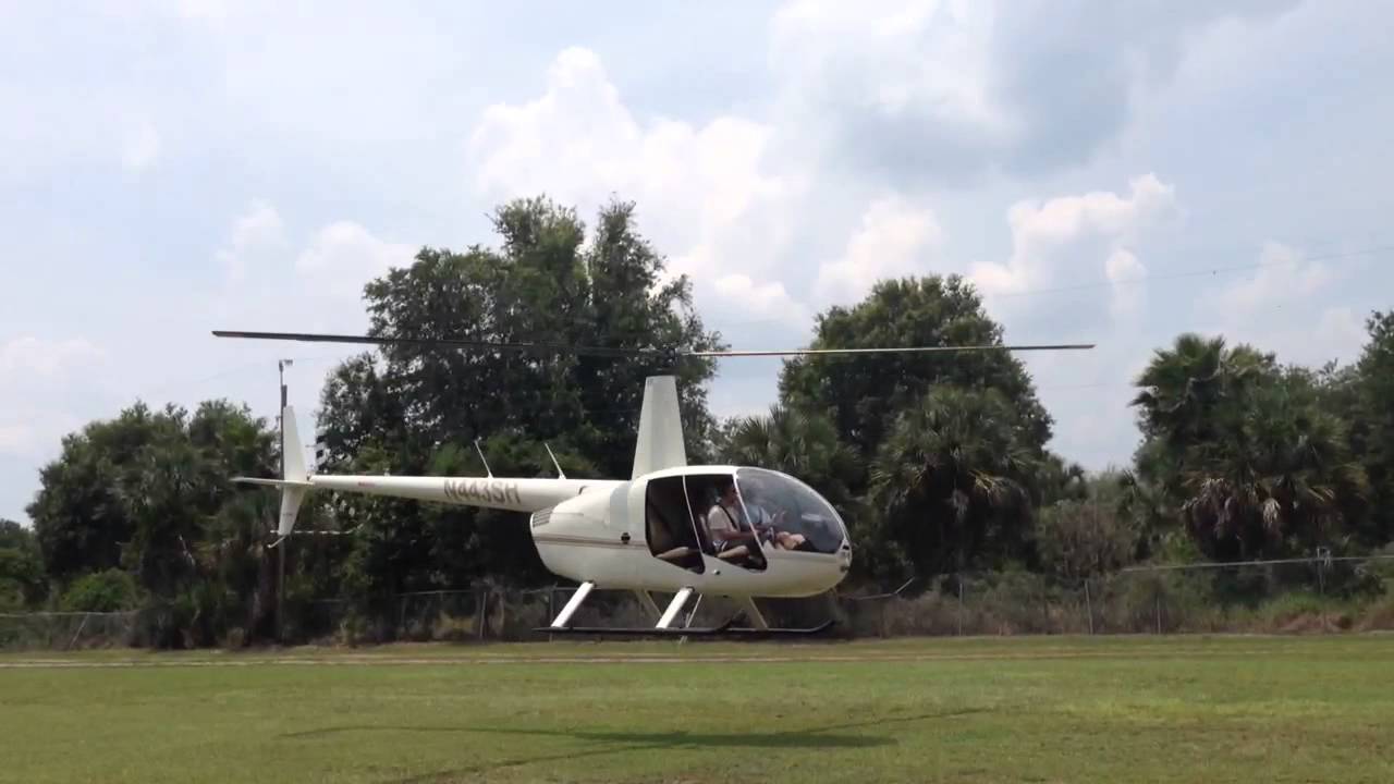 R44 Hover Auto rotation - YouTube