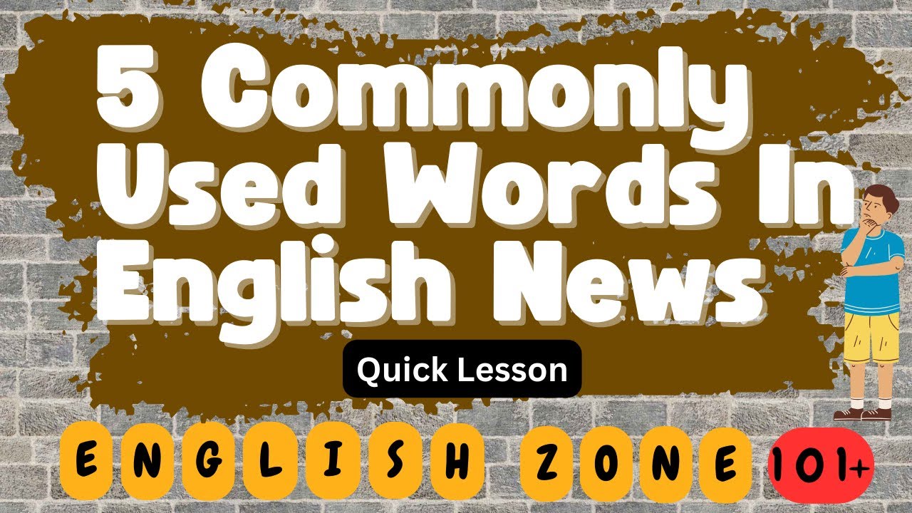 🎧Learn These 5 Words Used in English News | Quick Lesson - YouTube