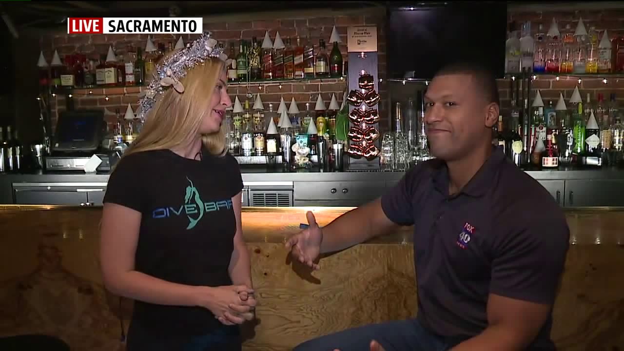 Fox 40 live at Dive Bar to preview Mermaid Week in Sacramento - YouTube