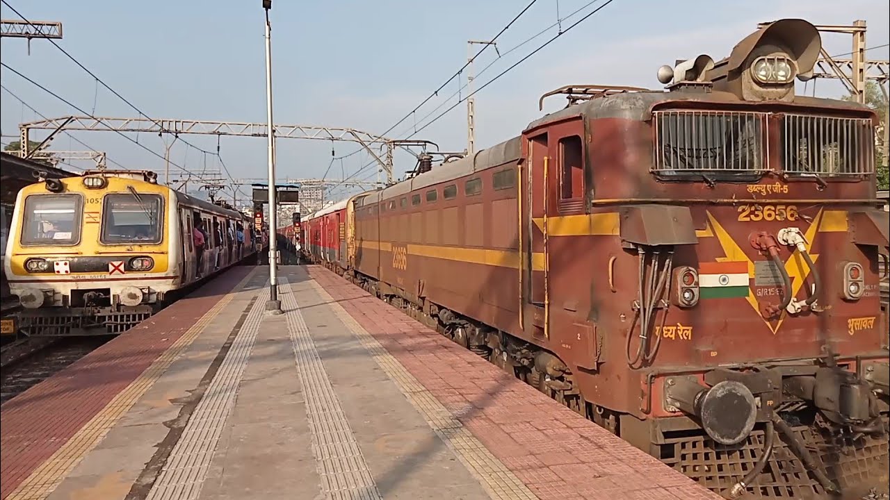 STARTING OF AN NEW ERA : WAG5 WITH MANDOVI EXPRESS:THANE STATION: ELOCO ...