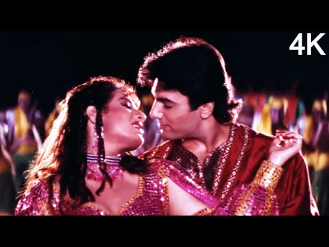 Kumar Sanu, Alka Yagnik Duet Song - Saki Surahi Sharab 4K | साकी सुराही शराब  | Himmatvar Movie Song